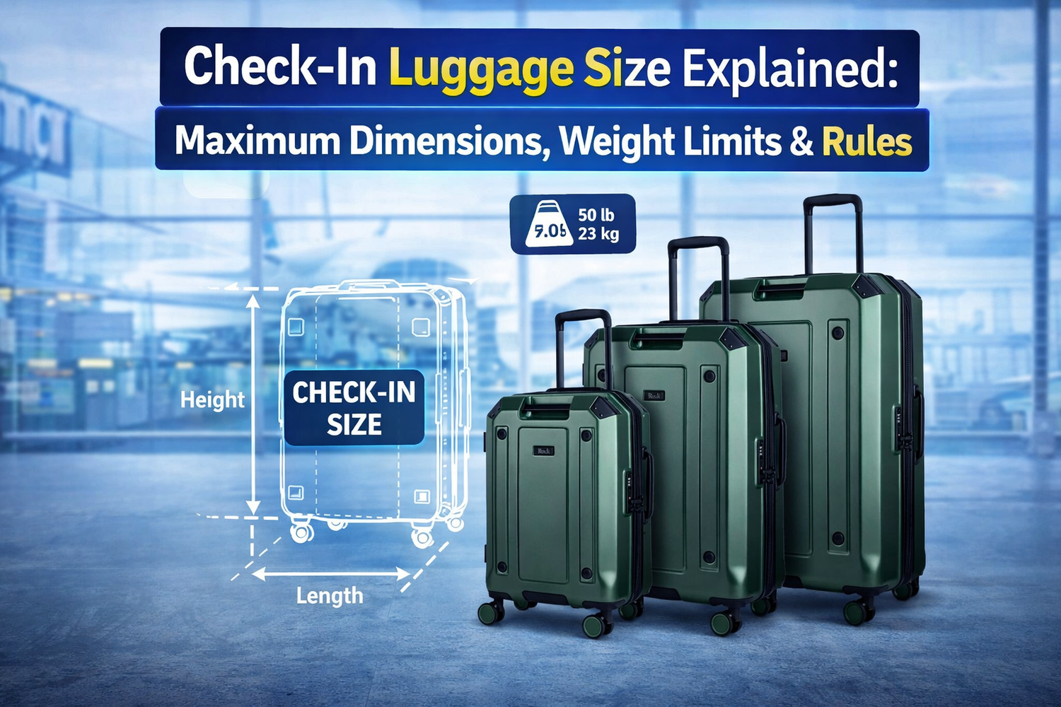 Check-In Luggage Size Explained: Maximum Dimensions, Weight Limits & R ...